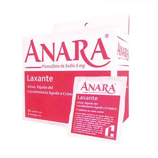 ANARA EXHIBIDOR 5MG TABL. SOBRE X 4